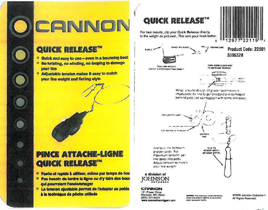 Mounts, Bases & Line Releases – Cannon